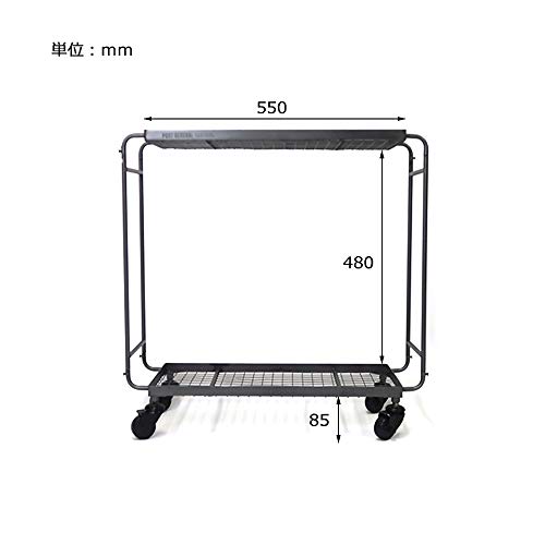 Post General Post General Wagon Iron Wagon with Heavy Duty Basket Long White Iron Wagon Basket Free