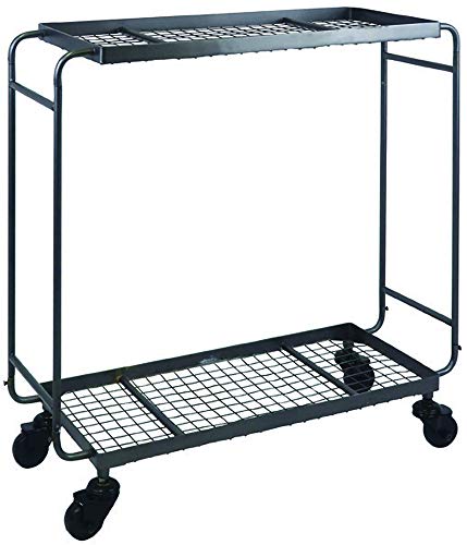 Post General Post General Wagon Iron Wagon with Heavy Duty Basket Long White Iron Wagon Basket Free