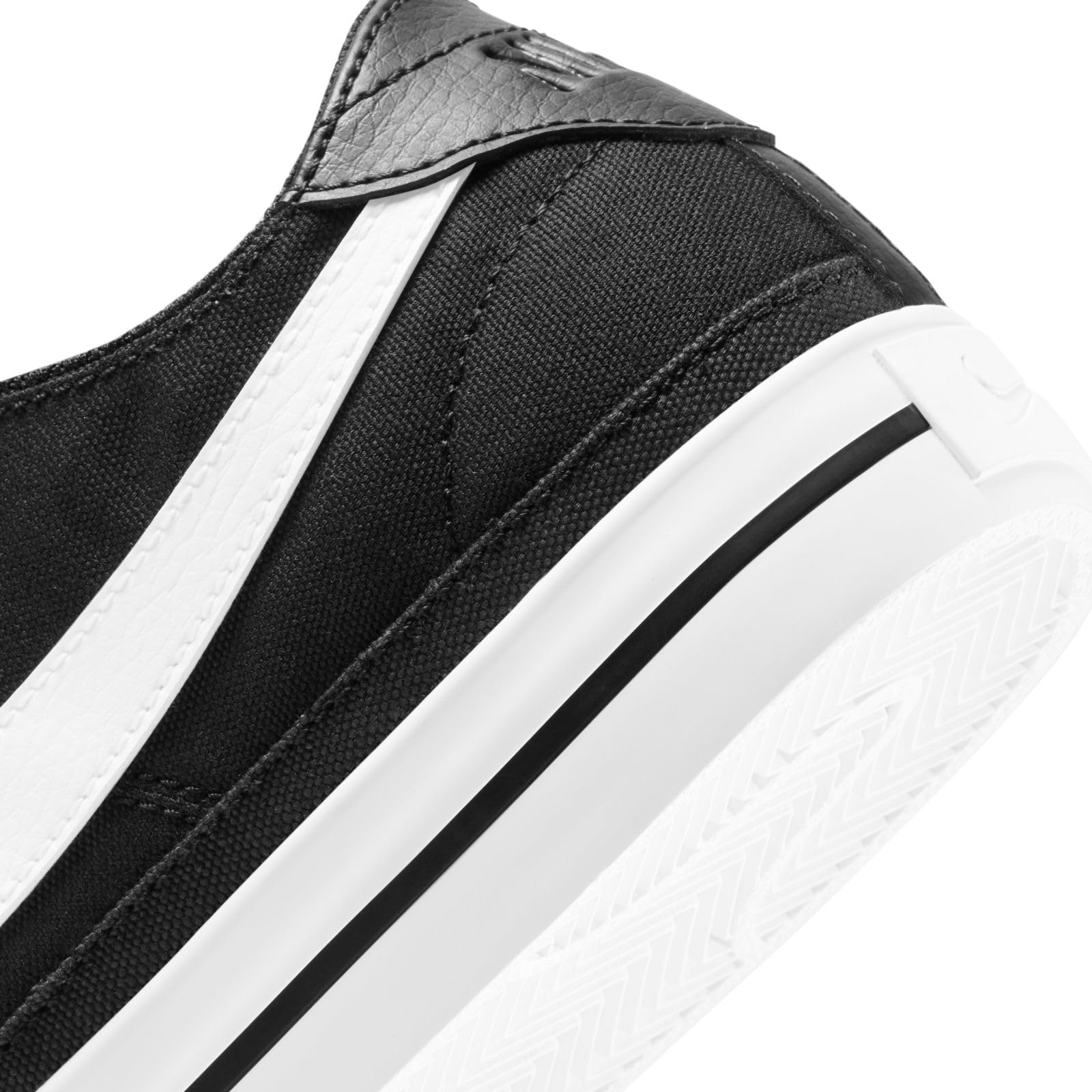 Nike Men's Low-Top Sneakers Solid, Black White Gum Light Brown, 9.5