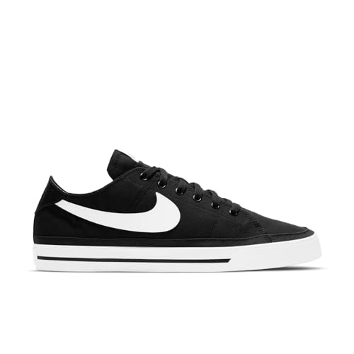 Nike Men's Low-Top Sneakers Solid, Black White Gum Light Brown, 9.5