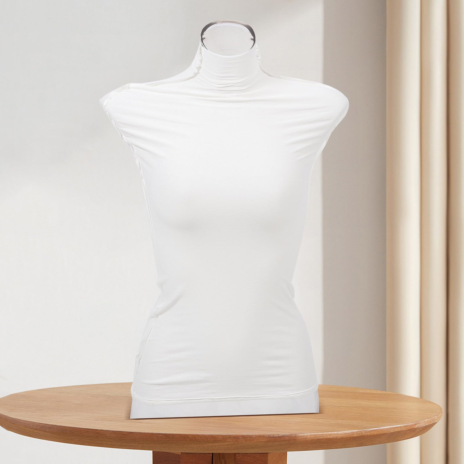 Baluue Superb Fabric Cover Female Model Cloth Accessories for Upper Body Dress Stand Form Mannequin Model ( Mannequin NOT Included ) White