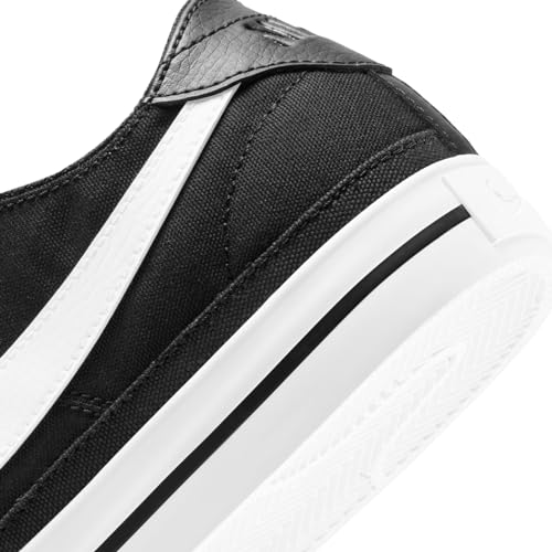 Nike Men's Low-Top Sneakers Solid, Black White Gum Light Brown, 9.5