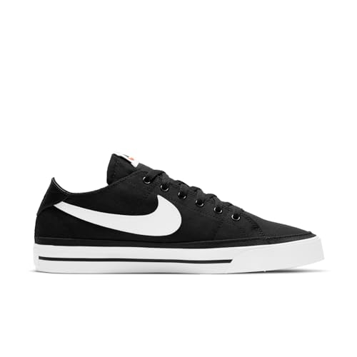 Nike Men's Low-Top Sneakers Solid, Black White Gum Light Brown, 9.5
