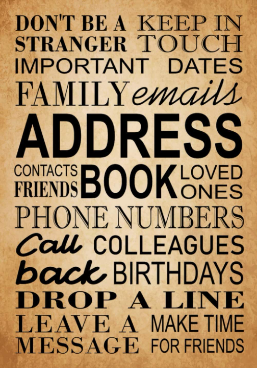 Address Book: Large Print Address Book with Tabs for Seniors: Easy to Read and Record Phone Numbers, Addresses, Emails, Birthdays and Notes