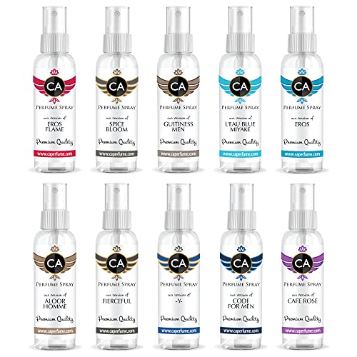 CA Perfume Spray Top 10 For Men In May (Eros + Eros Flame + Spicebloom + Guiltiness Men + L'eau Bleu Miyake + Café Rose + Aloor Homme + Fierceful + Y for men + Code)