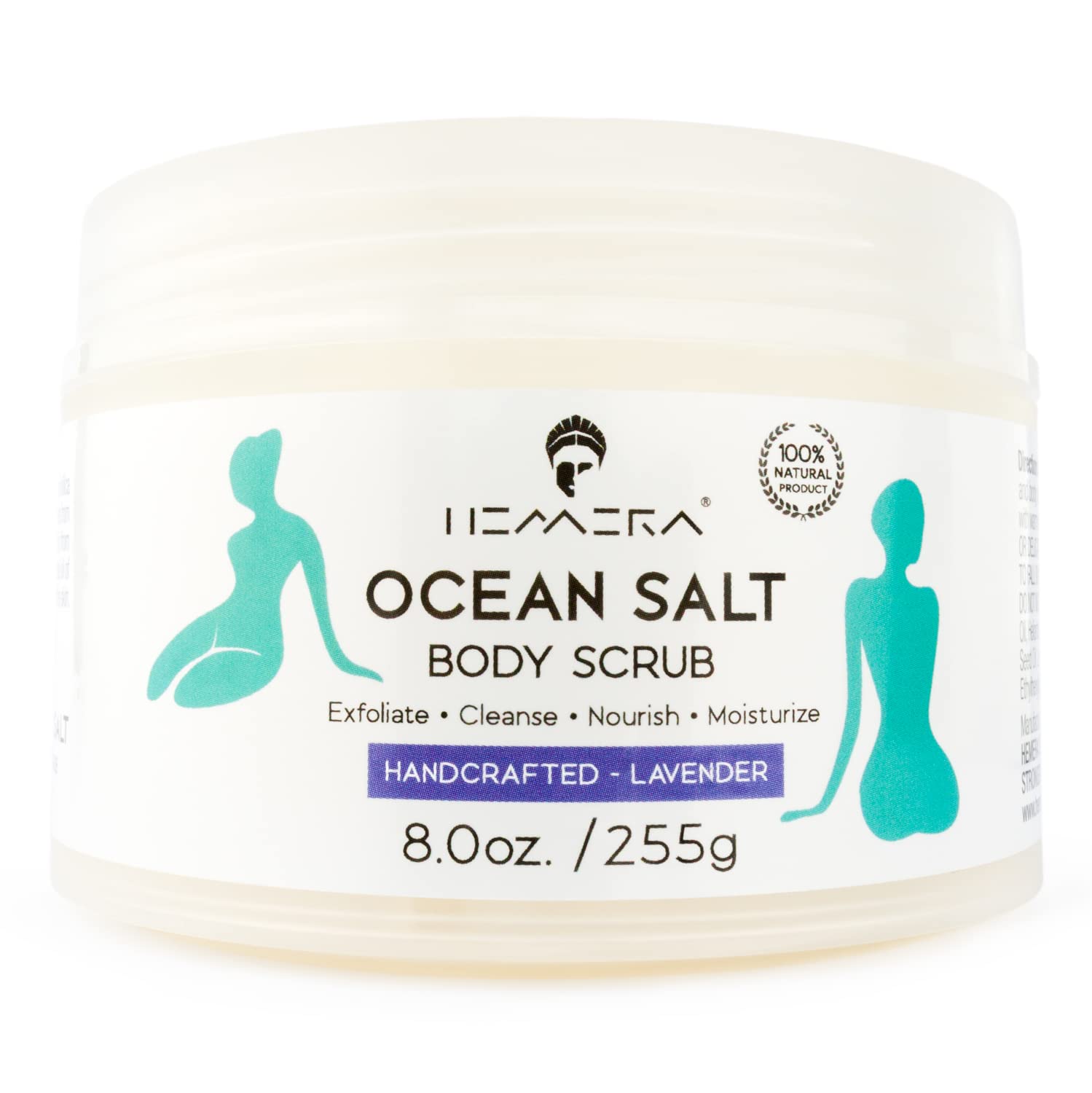 Ocean Salt Body Scrub, Handcrafted scrub with Lavender oil, Scrub with Essential Oils, Detox body scrub, Exfoliating Salt Scrub to Exfoliate & Moisturize Skin, Deep Cleansing