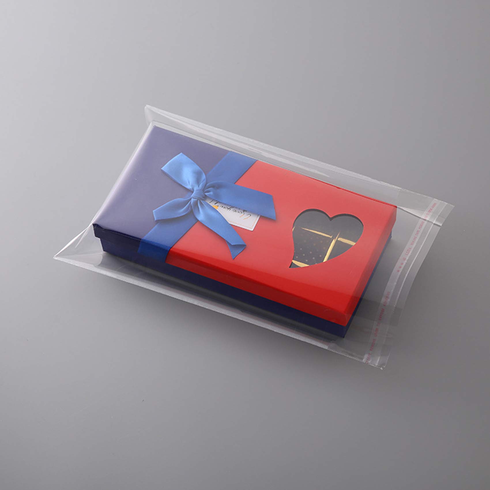 Morepack Self Sealing Cellophane Bags,4x9 Inches 200 Pcs Clear Resealable Cellophane Bags for Packaging Cookies, Favors and Products