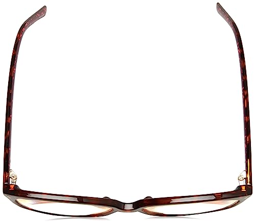 Kate Spade New York Women's Milena Blue Light Reading Glasses Cat Eye, Dark Havana/Demo Lens, 55mm, 15mm + 2.5