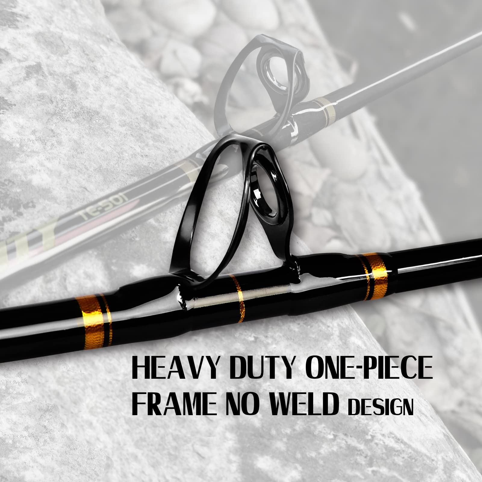 Fiblink Fishing Trolling Rod 7'6",30-50lbs