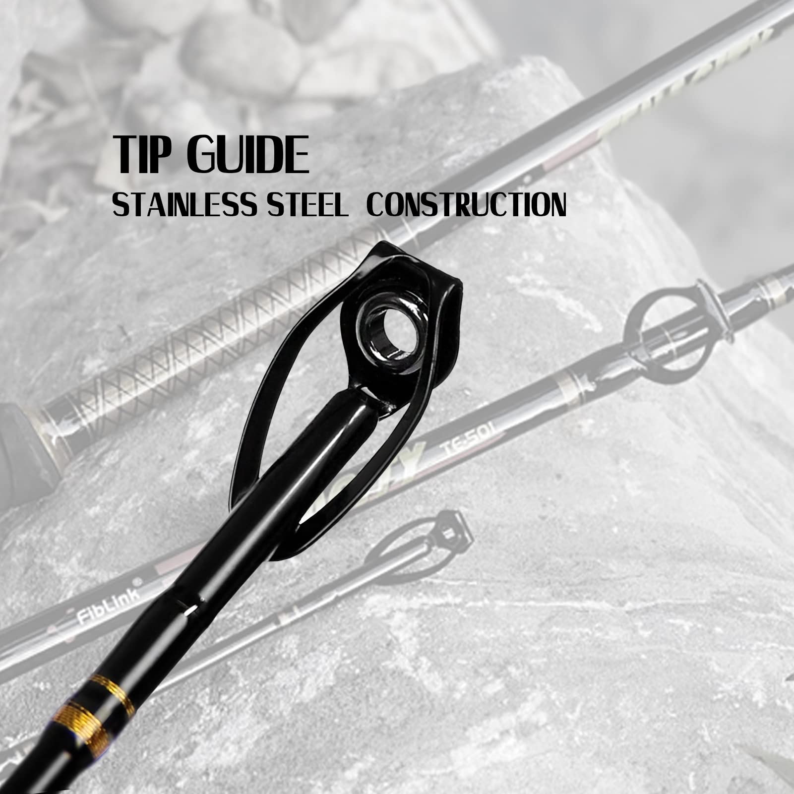 Fiblink Fishing Trolling Rod 7'6",30-50lbs
