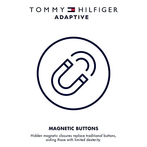 Tommy Hilfiger Men's Adaptive Cargo Shorts with Adjustable Waist and Magnet Buttons
