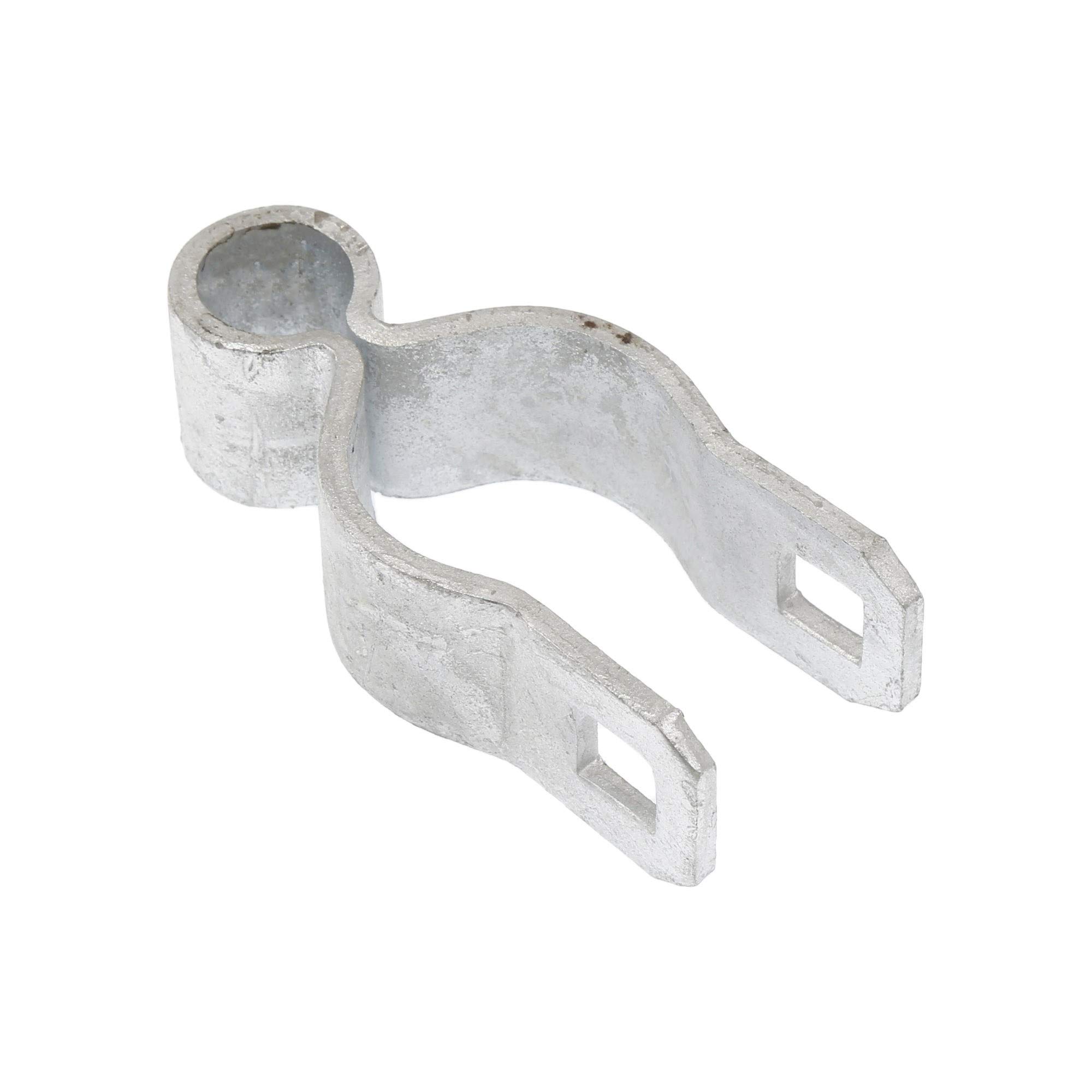 Chain Link Fence Gate Hinge Kit | Two 1 3/8" Female Hinges and Two 2 3/8" Male Hinges with Bolts and Nuts