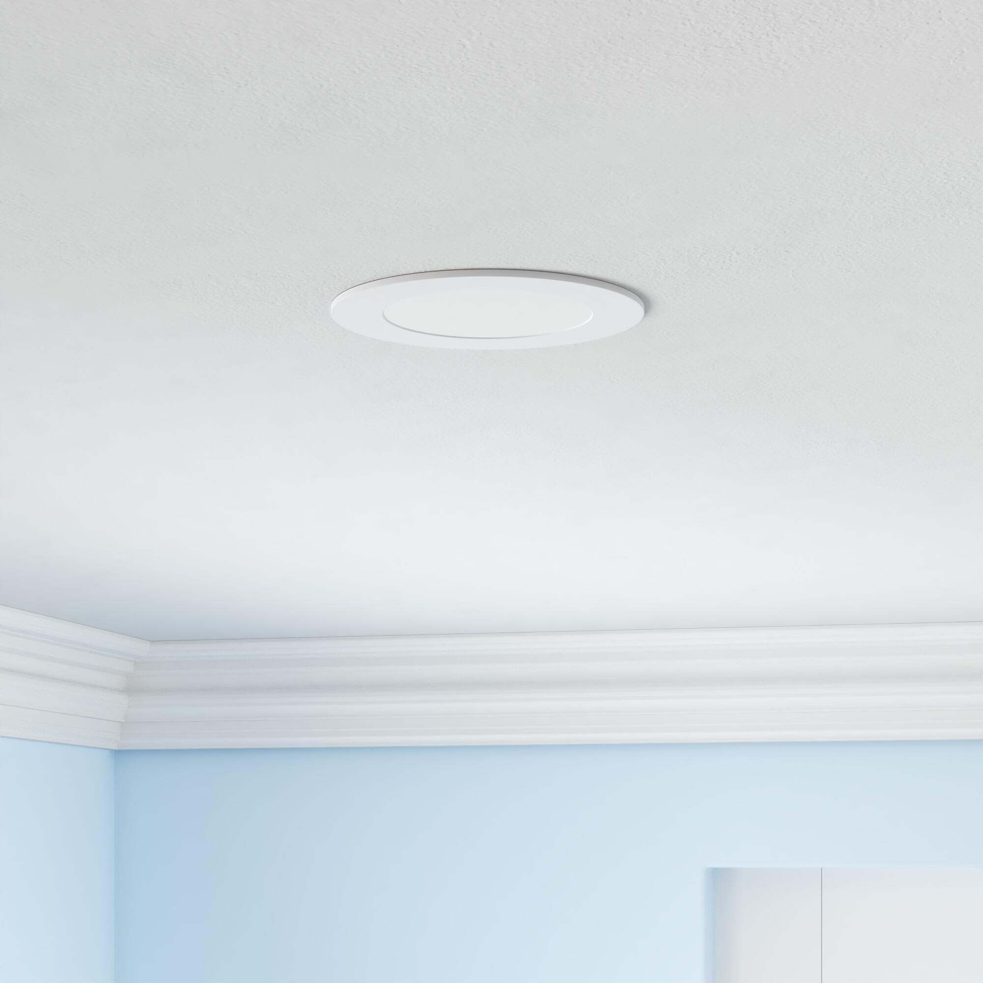 Ensenior 16 Pack 4 Inch LED Recessed Ceiling Light, Dimmable, 2700K-5000K 5CCT, 750LM 9W 120V, High Brightness Canless Wafer Downlight - ETL&FCC&IC
