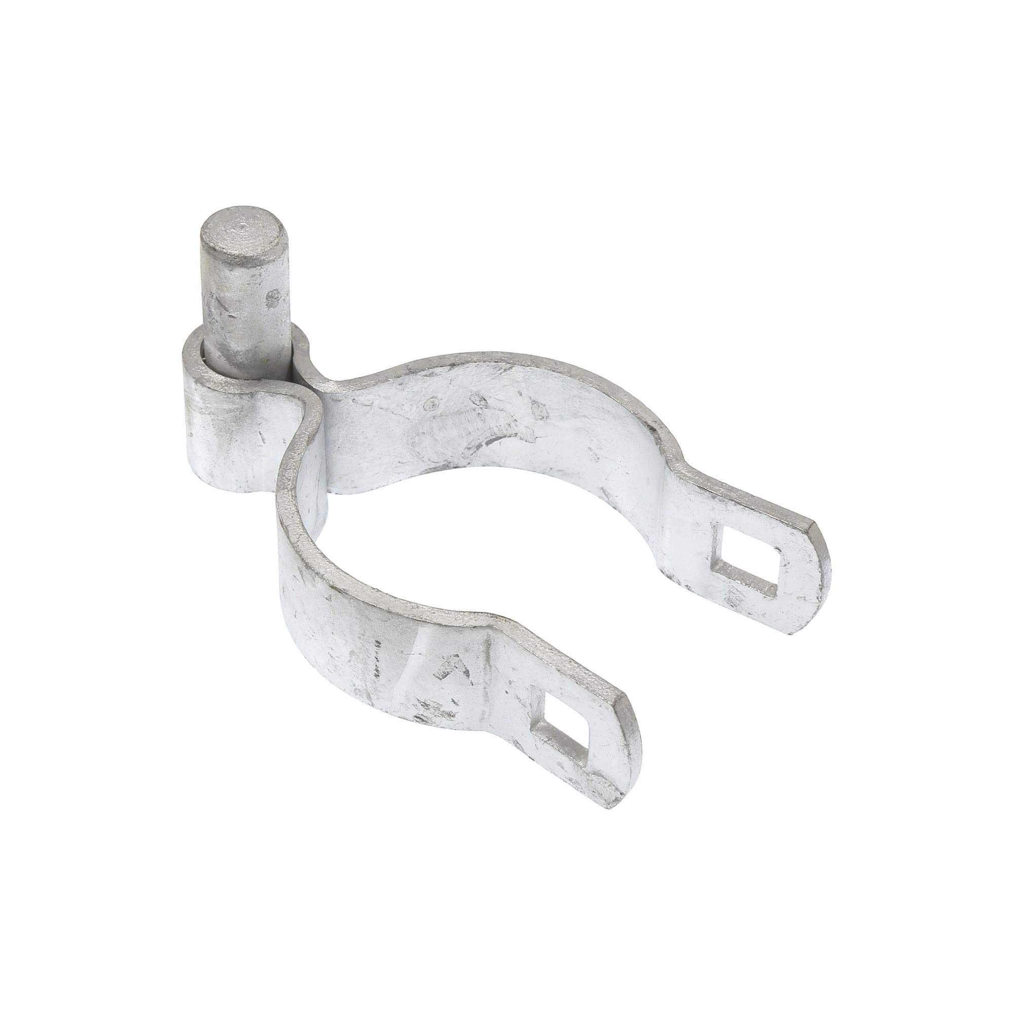 Chain Link Fence Gate Hinge Kit | Two 1 3/8" Female Hinges and Two 2 3/8" Male Hinges with Bolts and Nuts