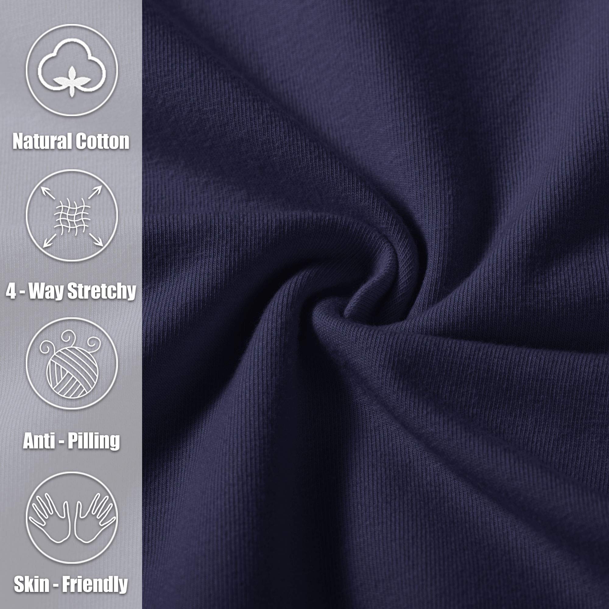 Pudolla Men's Cotton Yoga Sweatpants Athletic Lounge Pants Open Bottom Casual Jersey Pants for Men with Pockets (Navy Blue Large)