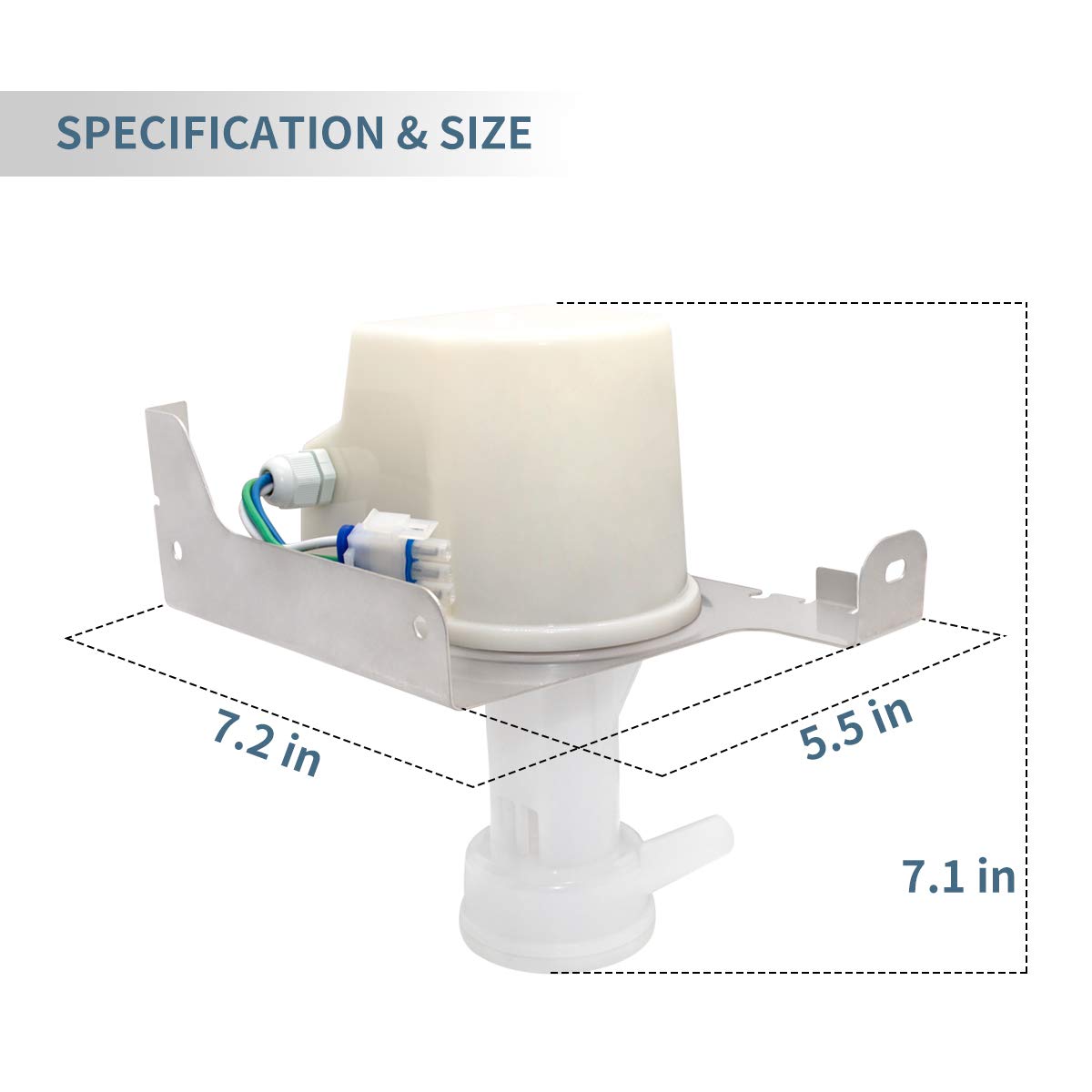 Sikawai 2217220 Ice Maker Circulation Pump Assembly Water Pump - Replacement for G-E Whirl-pool Hot-point Ken-more Replaces WP2217220 WR57X10028 2217220 2185531 2185748
