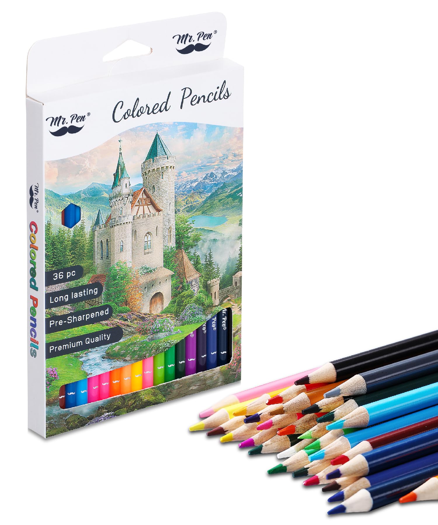 Mr. Pen- Colored Pencils, 36 Pack, Soft Core, Colored Pencils for Adult Coloring, Coloring Pencils, Color Pencils for Kids, Color Pencil Set, Coloring Pencil, Map Pencils, Wooden Colored Pencils