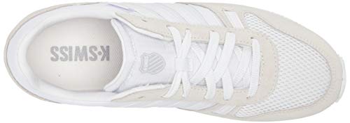 K-Swiss womens Granada Sneaker, White/Off White, 6 US