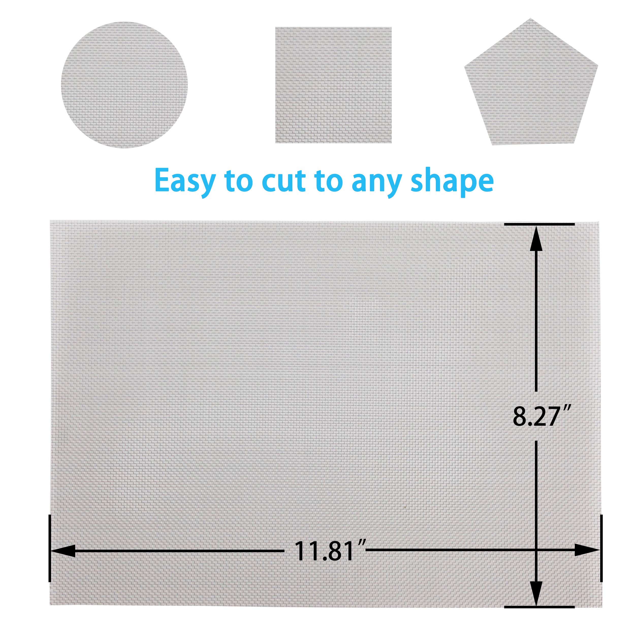 4 Pack - 304 Stainless Steel Woven Wire Mesh Screen, Air Vent Mesh, 11.8“ X 8.27“（300 x 210mm) 1mm Hole 20 Mesh, DIY Project, Easy to Cut and Resistant to Rust