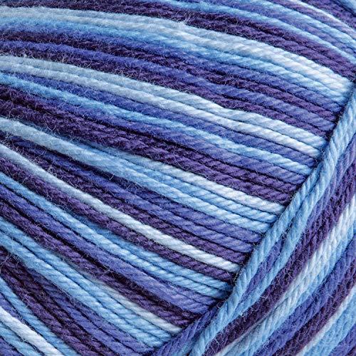 Knit Picks Dishie Multi Worsted Weight Blue 100% Cotton Yarn - 100 g (Cup and Saucer)