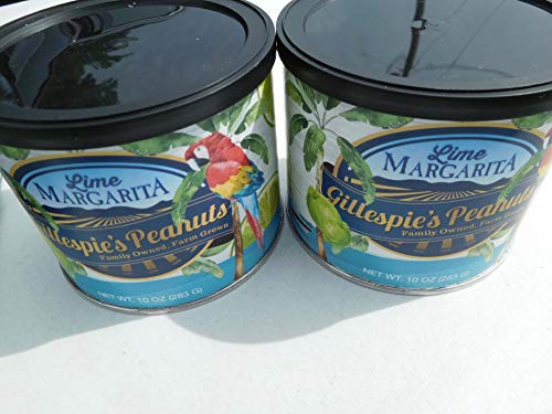 Lime Margarita 10oz cans Gillespie's Peanuts grown on our family farm! lm (3 10 oz Cans)