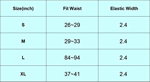 GRACE KARIN 2 Pieces Stretch Retro Waistband for Women Girl Costume Accessory(XL, Black + White)