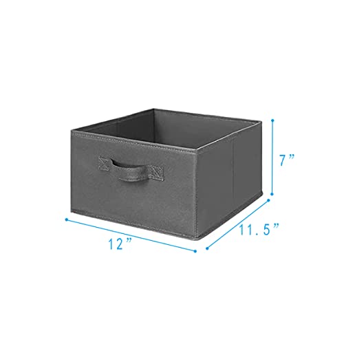 MAX Houser Hanging Shelf Closet Storage Organizer Removable Drawers ,Hanging Storage Organizer Hanging Sweater 2 Sock Underwear Drawers for Closet, Bedroom, Dark Grey