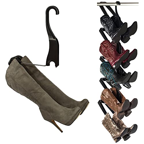 Boot Butler Boot Rack – As Seen On Rachael Ray – Clean Up Your Closet Floor with Hanging Boot Storage – Easy to Assemble & Built to Last – 5-Pair Boot Hanger Boot Organizer & Boot Shaper/Tree