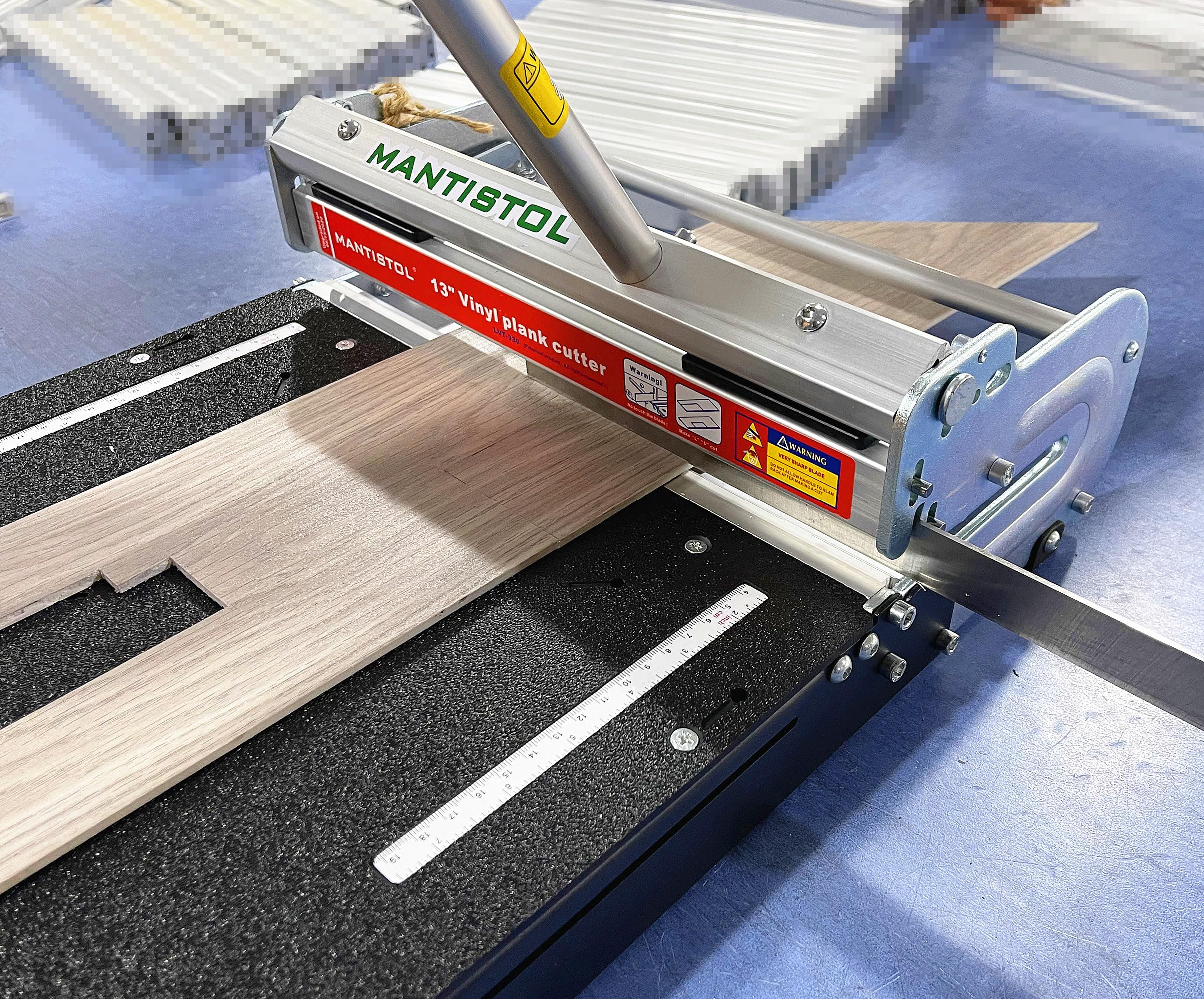 MantisTol 13" Pro SPC, LVP, LVT, WPC, RVP, VCT, PVC and Rigid Core Vinyl Flooring Cutter LVT-330; Cuts up to 5/16" (8mm) thick; Best Buy !