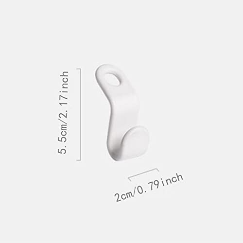 aoozleny 50PCS Clothes Hanger Connector Hooks Cascading Hangers Space Saving Organizer for Heavy Duty Cascading Hanger Extender Hooks White Plastic Hooks Closet Hanger