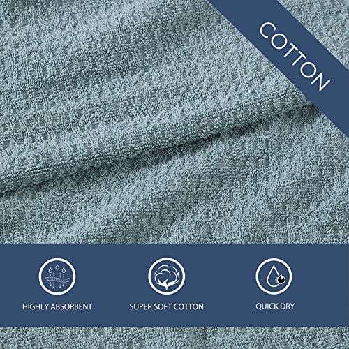 Tommy Bahama- Washcloth Set, Highly Absorbent Cotton Bathroom Decor, Low Linting & Fade Resistant (Northern Pacific Turquoise, 12 Piece)