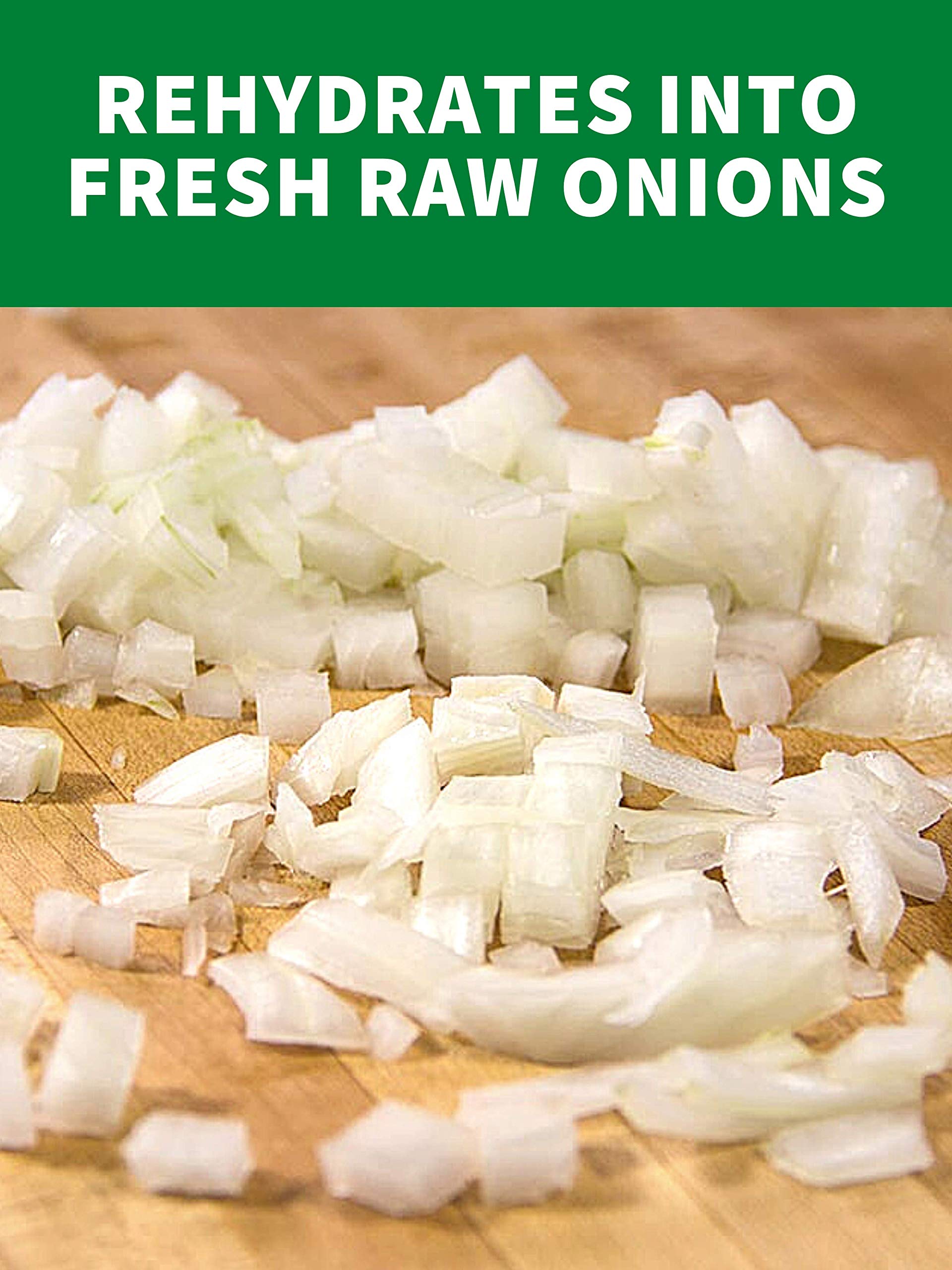 Chopped Onion : 100% Natural, No Preservatives, Real Taste, Substitute for Raw Onions, GMO Free, Gluten Free, Kosher Certified | By Nawabi