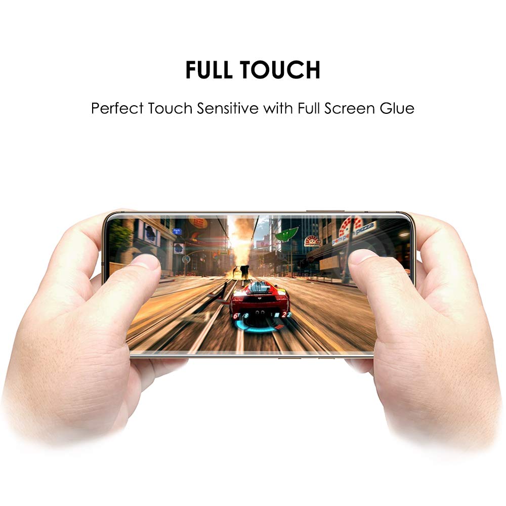 Akcoo [3 Pack OnePlus 7 / 7T Screen Protector, Tempered Glass UV Set, Full Transparency, Scratch Repair, Sensitive Touch,Fingerprint-ID Compatible