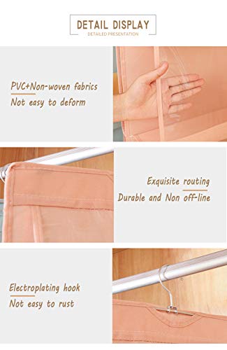 AARAINBOW 2 Packs Hanging Handbag Purse Organizer, Purse Bag Organizer Storage Hanging Bag Organizer for Closet Rack for Purses 8 Pockets Wardrobe Closet Space Saving, 41L*13.5W (B, 2 Gray)