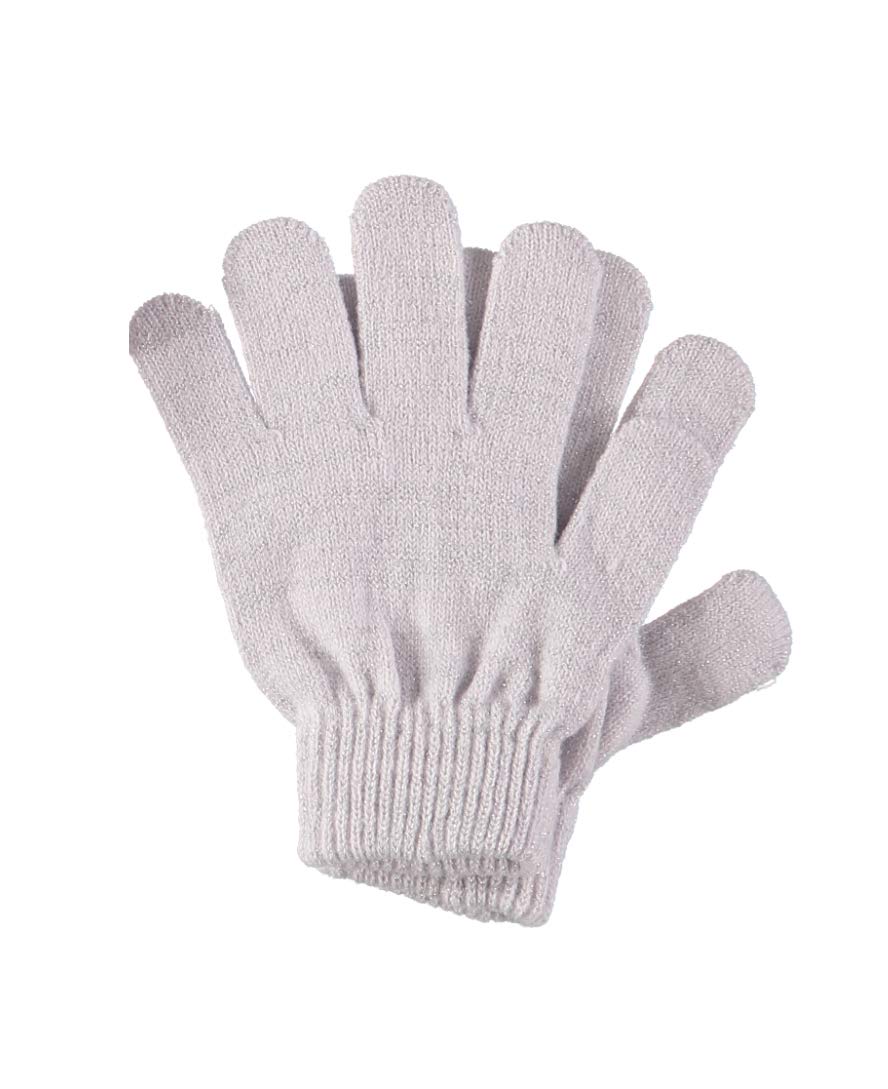 Disney Little Girl's Frozen Winter Hat and Glove Set, Silver Frozen, Age 4-7