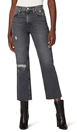 Hudson Jeans Women's Remi High Rise Straight Leg Cropped Jean, Two Hearts, 28