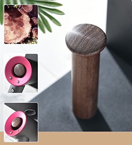 Wall Mount Holder for Dyson Supersonic Hair Dryer and Airwrap Styler, 2 in 1 Blow Dryer Accessories Organizer Storage Rack with Hook, Storage Attachment for Dyson Diffuser & Long Barrel