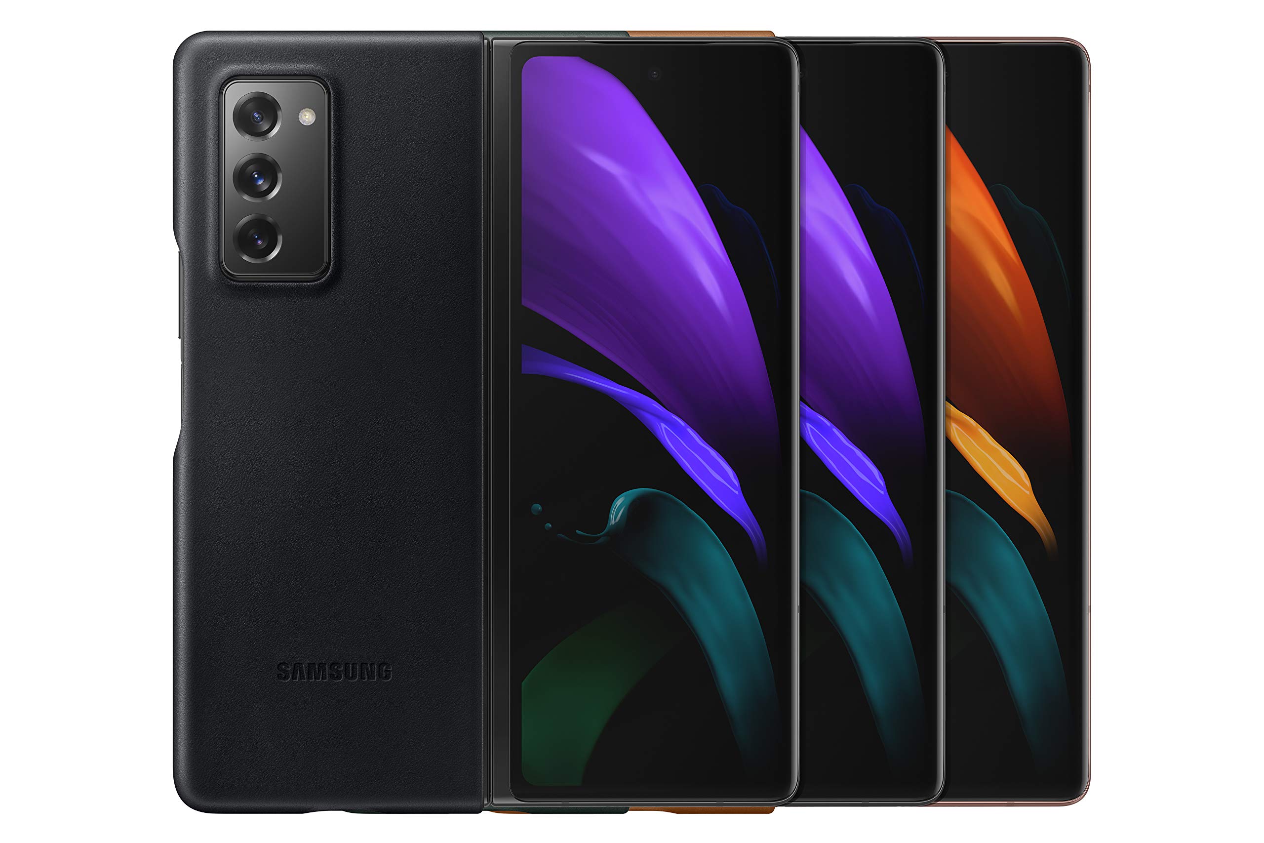 Samsung Galaxy Z Fold 2 5G Leather Case , Brown (US Version)