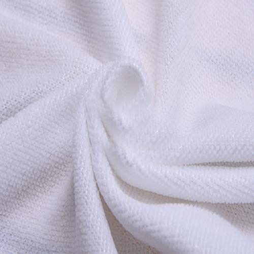 PINGPING Multifunctional 10PC Car Home White Towel Cleaning Towel Microfiber Cleaning Supplies Fast Drying Washcloth (White, One Size)
