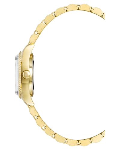 Armitron Women's Japanese Quartz Dress Watch with Stainless Steel Strap, Gold, 10 (Model: 75/2475BKGP)