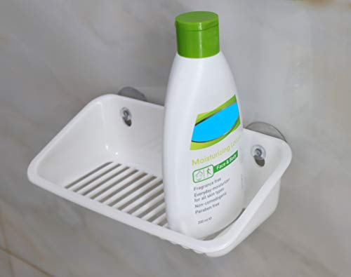 EIKS Storage Basket Organizer Shelf with Suction Cup for Bedroom Office Laundry Room