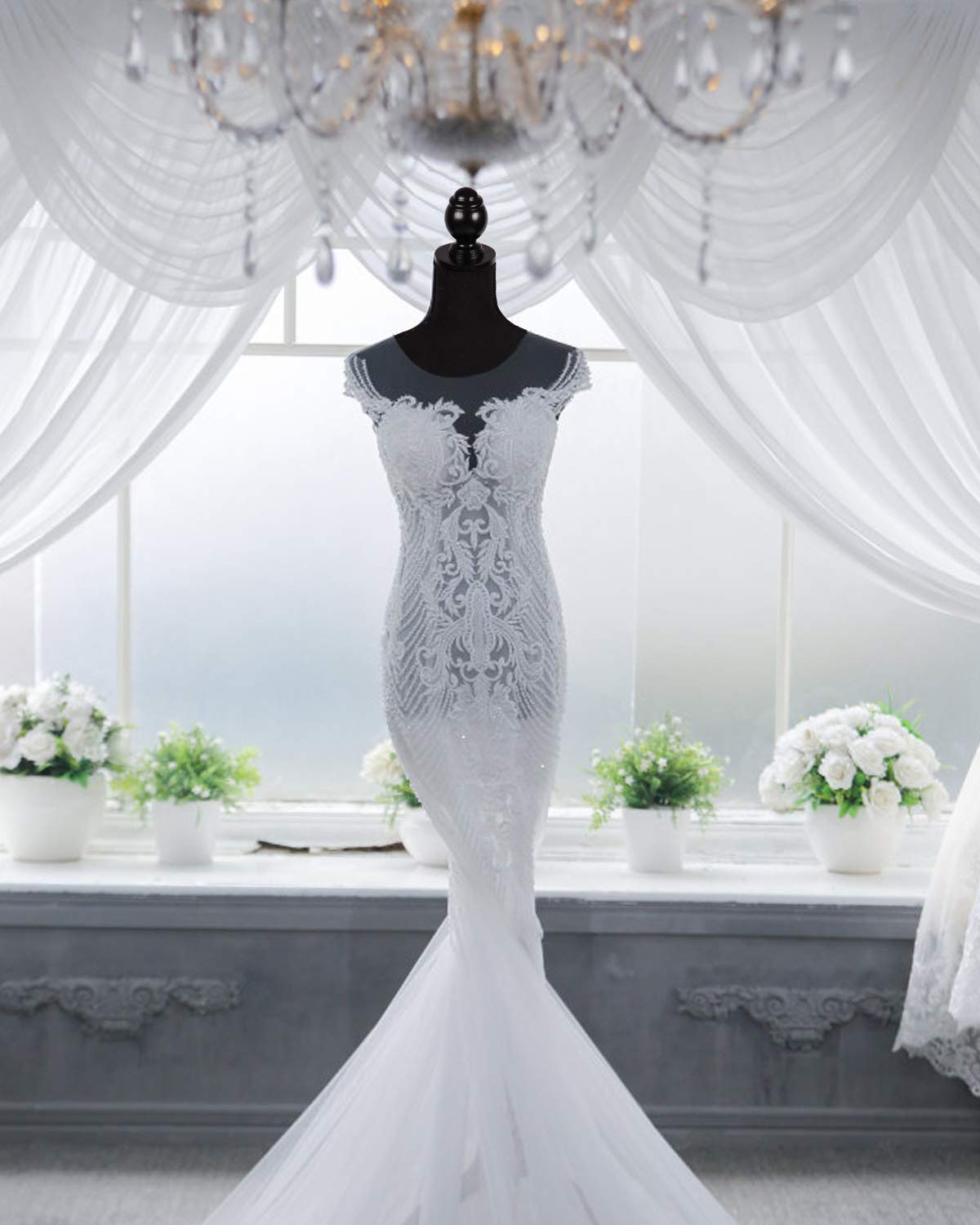 Mannequin Torso Manikin Dress Form 59-67 Inch Height Adjustable Female Dress Model Display Torso Body Tripod Stand Clothing Forms (Black, 59-67 Inches)