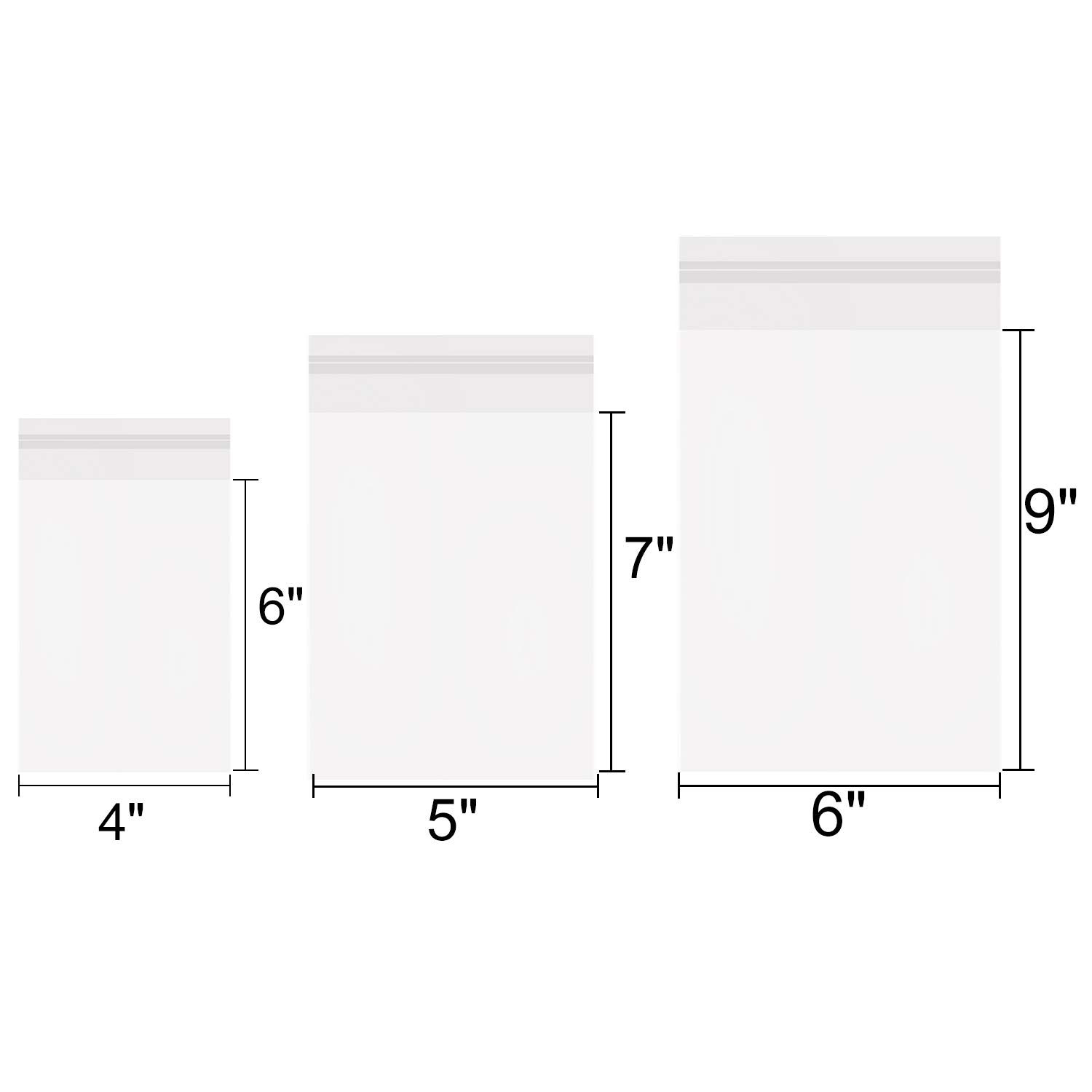 800 PCS Clear Re-sealable Cello/Cellophane Bags 3 Sizes with 4×6, 5×7, 6×9 Inch Good for Bakery, Snacks, Candle, Soap, Cookie, Jewelry, Cards