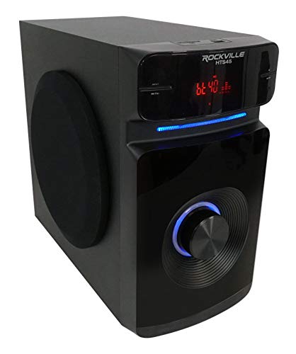 Rockville HTS45 800w 5.1 Channel Bluetooth Home Theater Audio System+Subwoofer