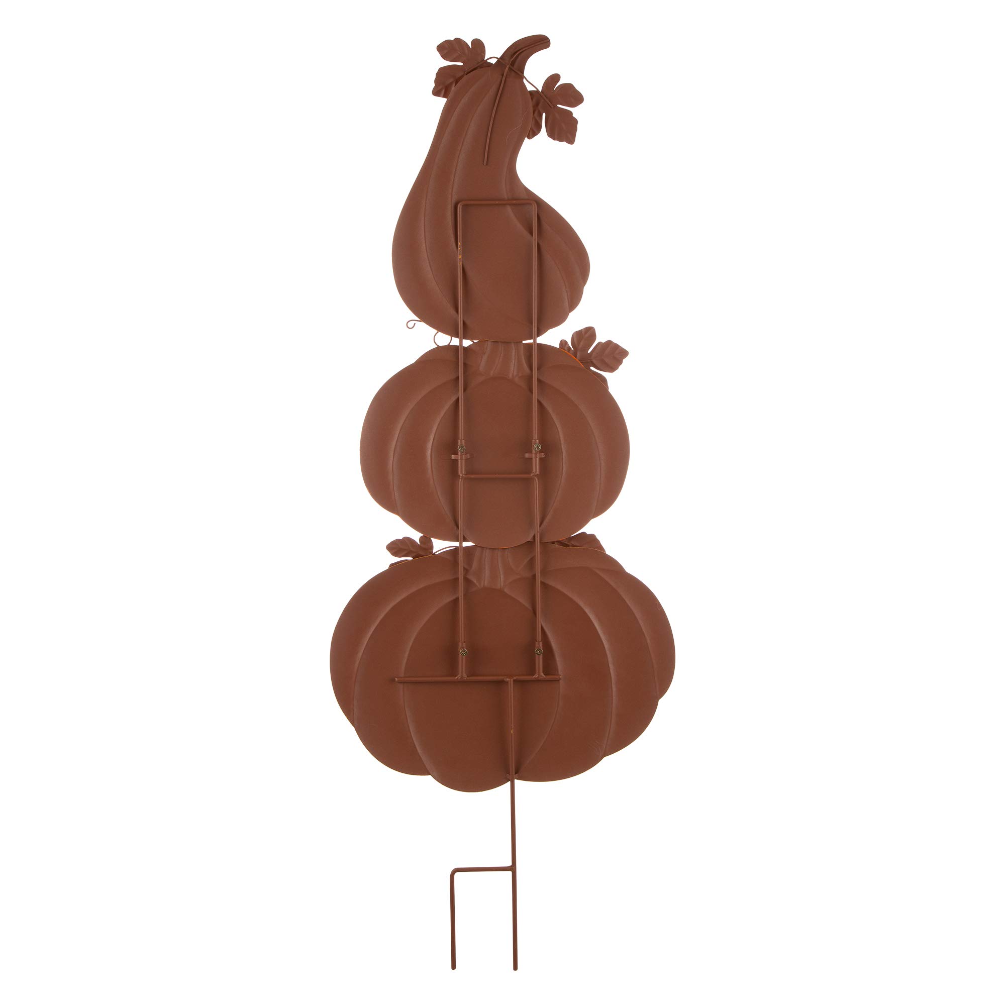 Glitzhome 42" H Fall Decorative Yard Signs with Stakes, Metal Pumpkins Garden Yard Stake for Home Lawn Yard Pathway Front Door Fall Harvest Thanksgiving Wall Hanging Decor