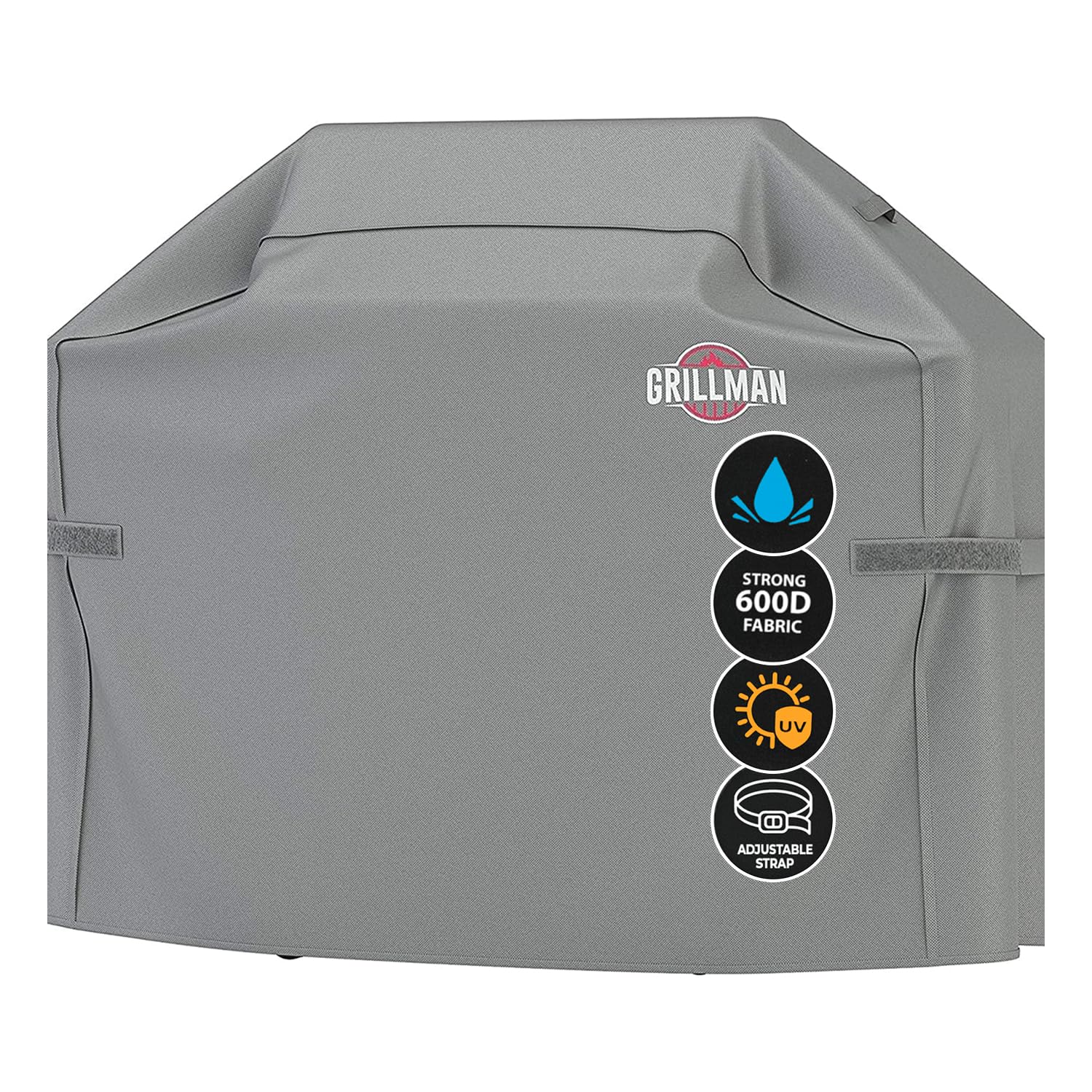 Grillman Top Heavy Duty Large Grill Cover, 58x24x48 inches, Tan (Outdoor-grill-covers, Weber Spirit, Genesis, Charbroil, etc.)