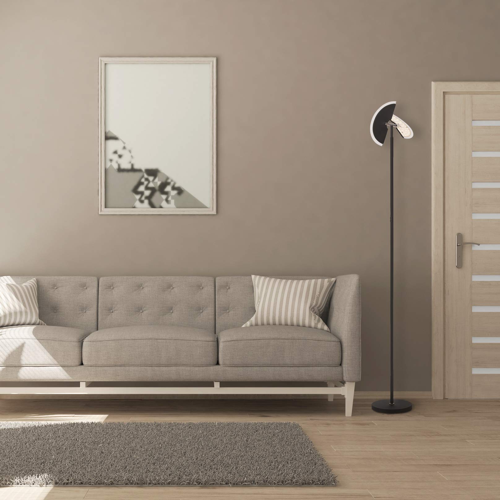 Worldwide Lighting AMZ63442-001 Mantis Floor Lamp, Black