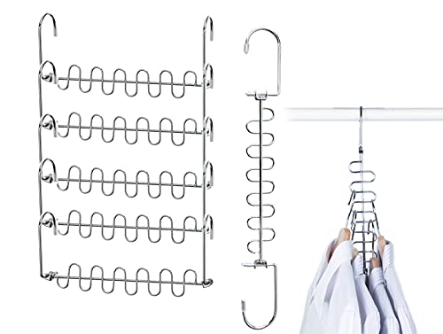 YITONGDA 12 Pack Space Saving Magic Hangers, Metal Clothes Hangers Closet Hangers Organizer