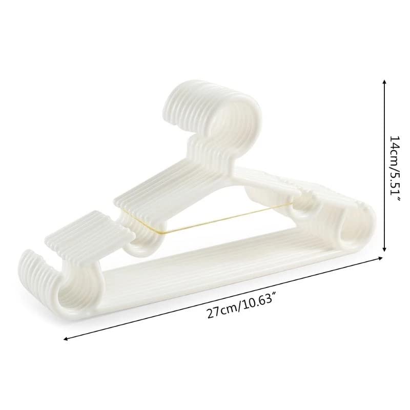 WALNUT 10Pcs Portable Children Clothes Hanger Toddler Baby Coat Plastic Hanger Hook (Color : D, Size : 27x14 cm)
