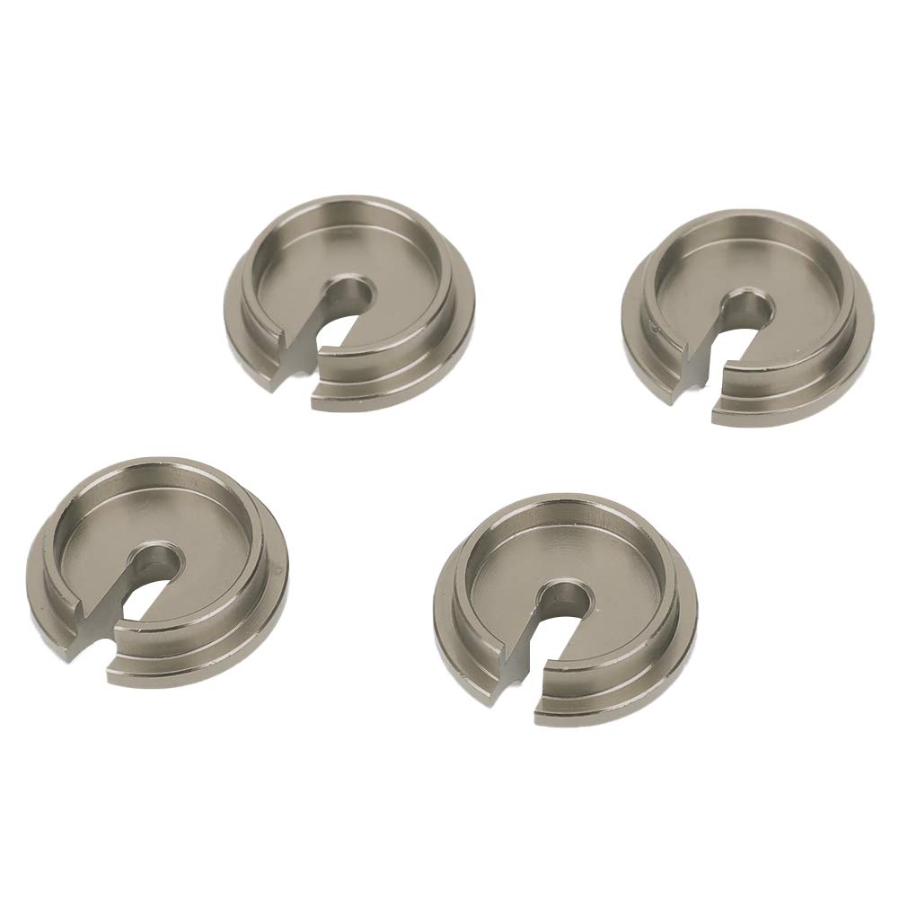 4Pcs Spring Retainers, Light Weight Aluminum Shock Retainers with Piston Heads RC Car Upgrade Accessory Fit for TRXXAS SLASH 2WD RC Car Upgrade Accessory 3768(BT color) Rpm Spring Retainers